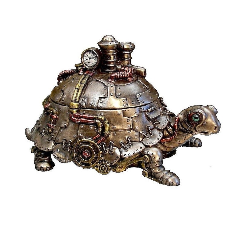 Steampunk Turtle Art - Etsy UK