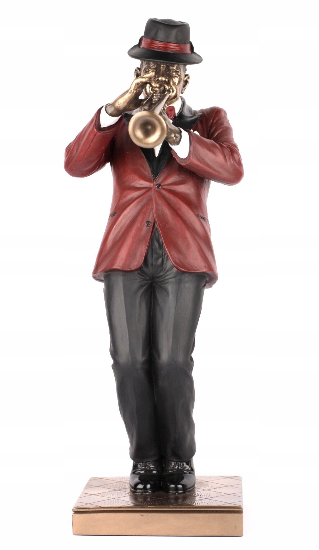 Jazz Trumpeter Figurine - Vintage Trumpet Sculpture - Elegant Music ...