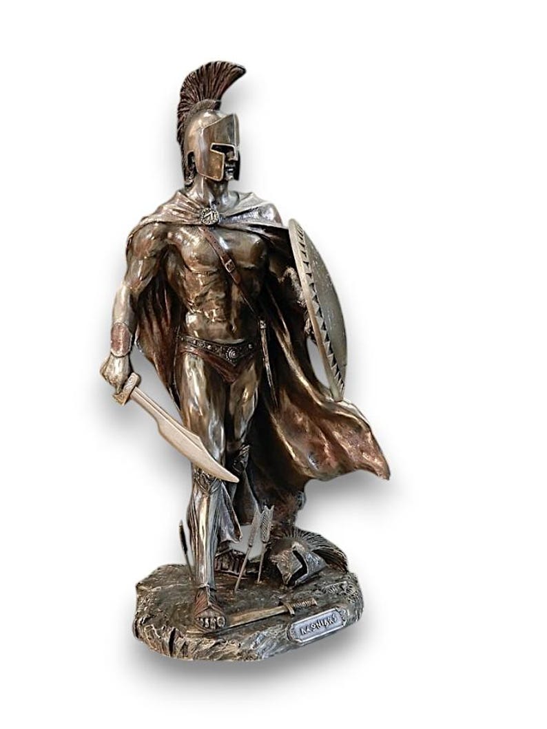 Leonidas the King of Sparta Sculpture - Legendary Hero Statue - Spartan ...