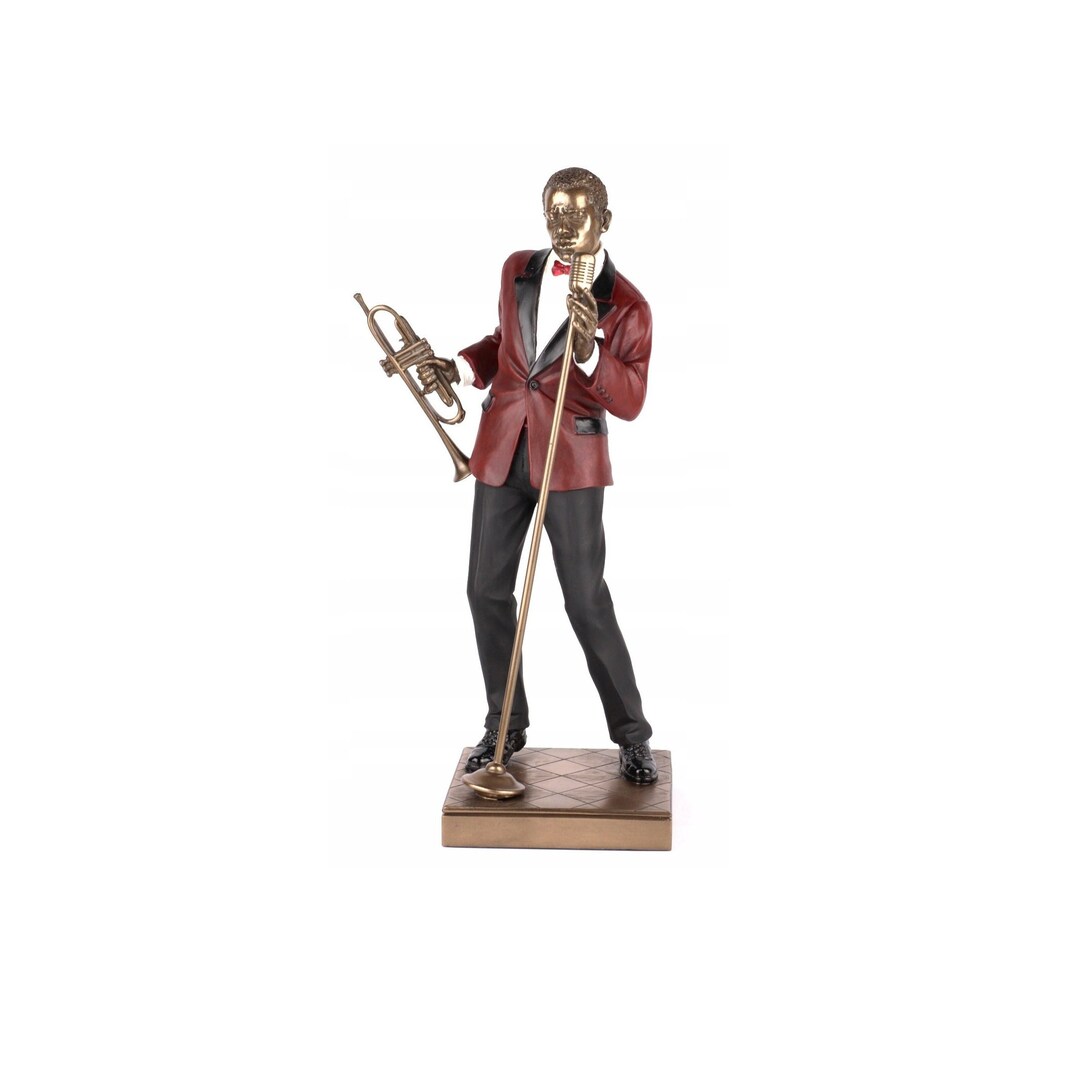 Jazz Vocalist With a Trumpet Figurine - Jazz Lover's Collectible ...
