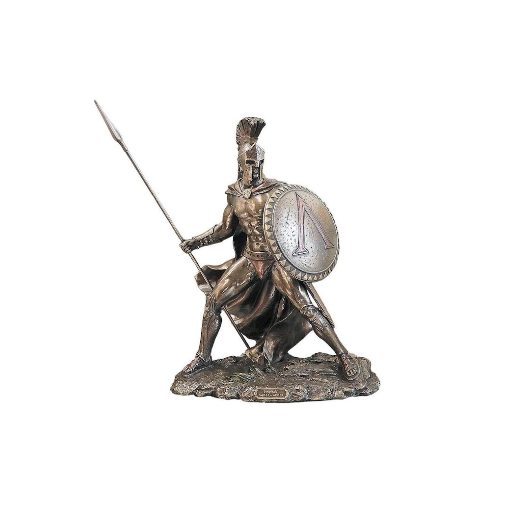 Leonidas the King of Sparta With Spear and Shield - Symbol of Courage ...