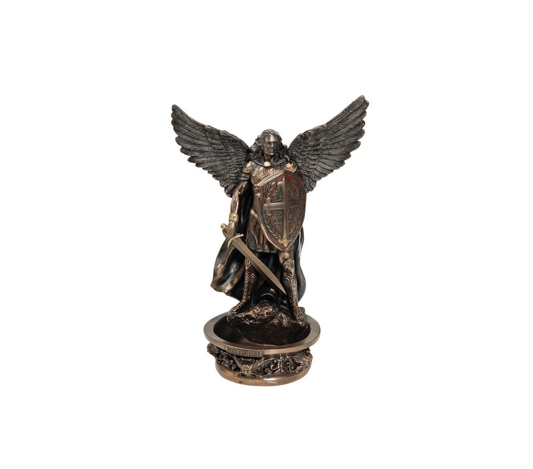 Archangel Michael the Protector Holy Water Font Biblical Art - Etsy