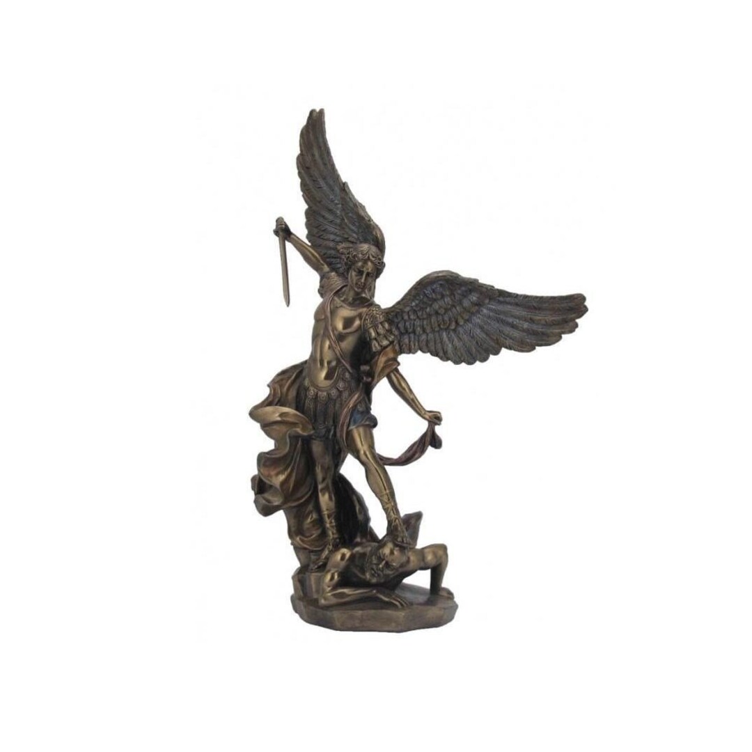 Saint Michael the Archangel With Sword Statue - Christian Home Decor ...
