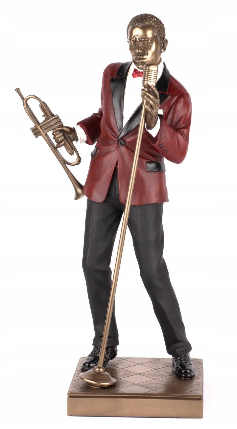 Jazz Vocalist With a Trumpet Figurine - Jazz Lover's Collectible ...