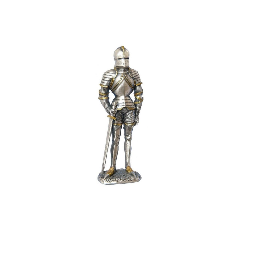 Knight in Full Armor With a Sword - Tin Figurine - Etsy