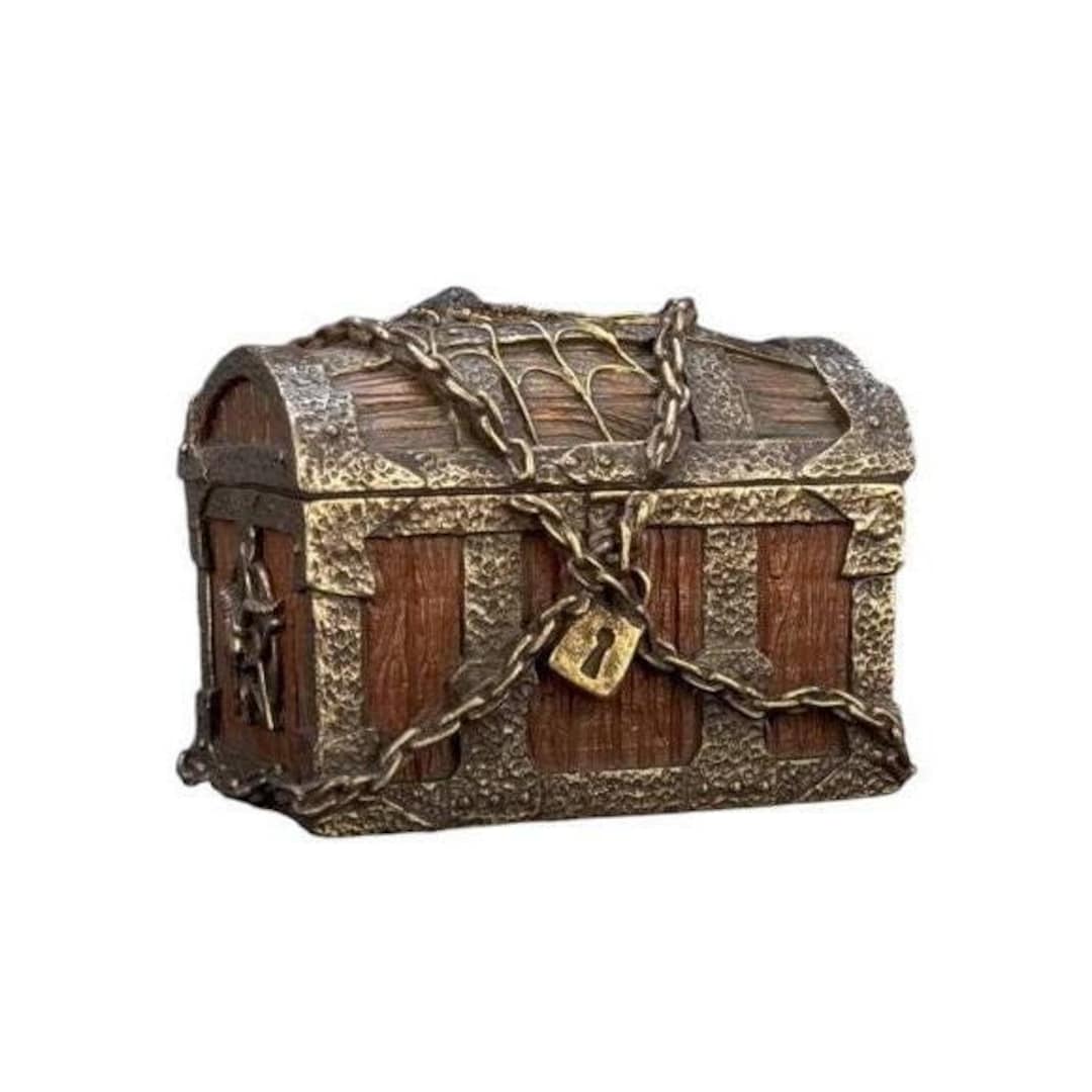 Pirate Box - Chest With Chains and Spider Sculptures - Etsy
