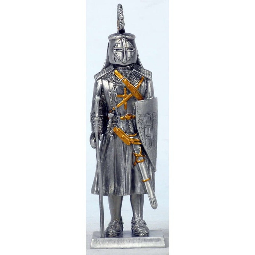Teutonic Knight in Full Armor With a Sword - Tin Figurine - Etsy