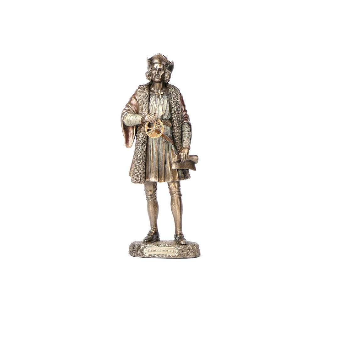 Christopher Columbus Figurine - 1492 Voyage Statue - Symbol of Courage ...