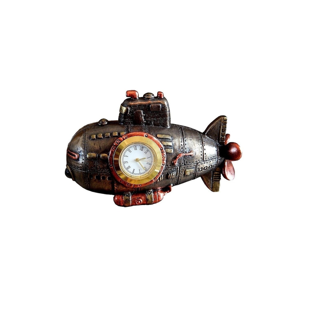 Steampunk Submarine Clock Sea Adventure Clock Ocean Explorer Timepiece ...