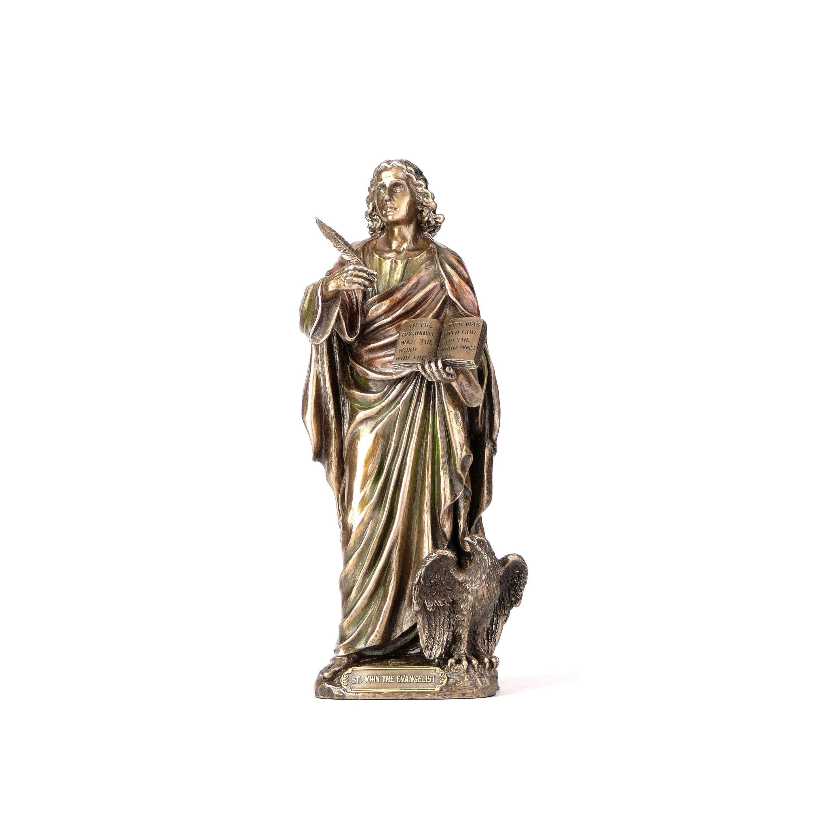 Saint John the Evangelist Sculpture - Christian Art - Apostle John ...