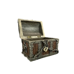 Pirate Box - Chest With Chains and Spider Sculptures - Etsy