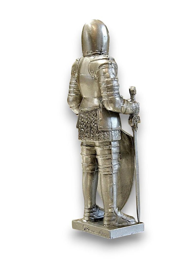 Medieval Knight With Sword - Tin Figurine - Etsy