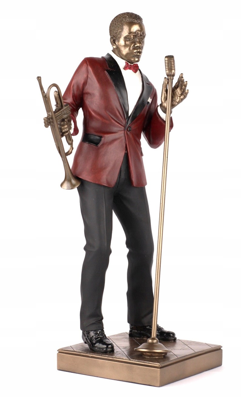 Jazz Vocalist With a Trumpet Figurine - Jazz Lover's Collectible ...