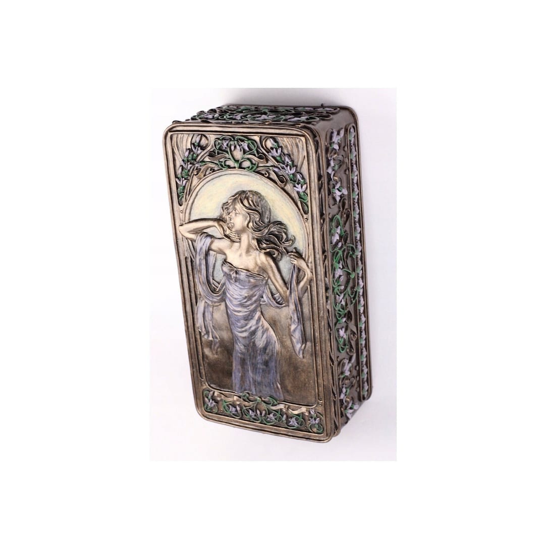Beautiful Woman Box - Chest With Women and Flower Decorations ...