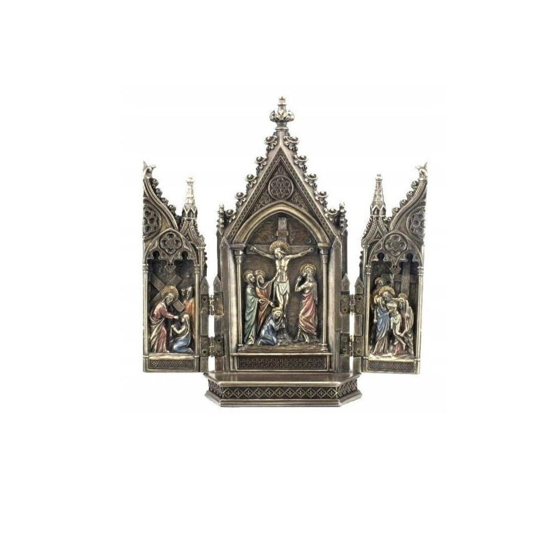 The Crucifixion of Jesus Triptych - Christian Art - Spiritual Decor - Religious Triptych ...