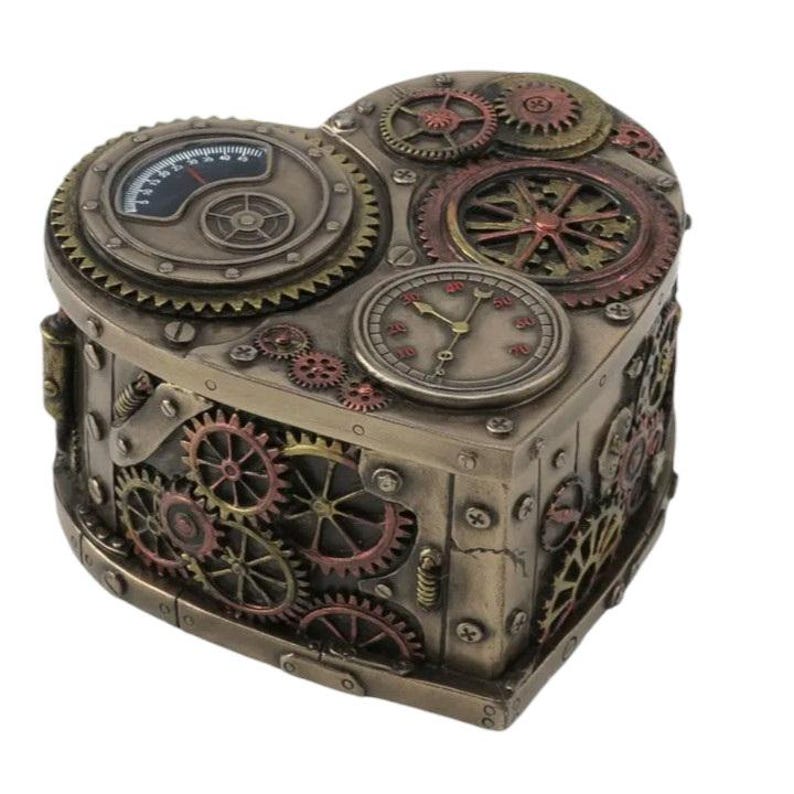 Steampunk Heart Box - Decorative Box in Steampunk Style - Mechanical ...