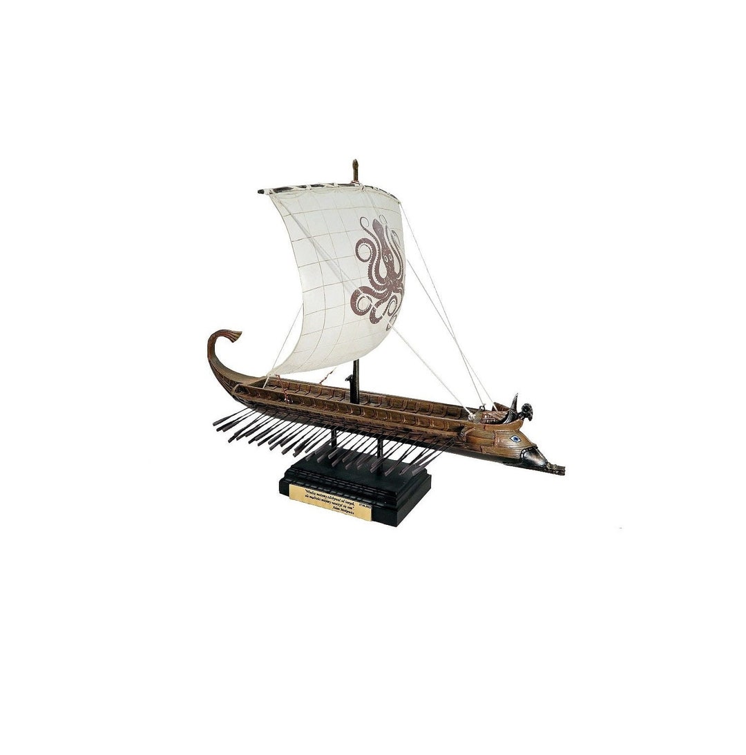 Ancient Greek Sailing Trireme - Symbol of Athens' Sea Power - Etsy