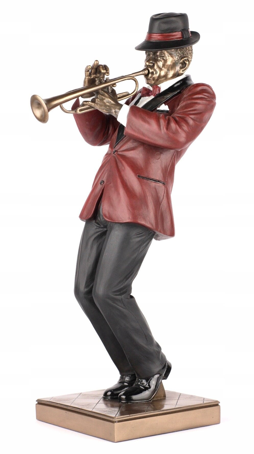 Jazz Trumpeter Figurine - Vintage Trumpet Sculpture - Elegant Music ...