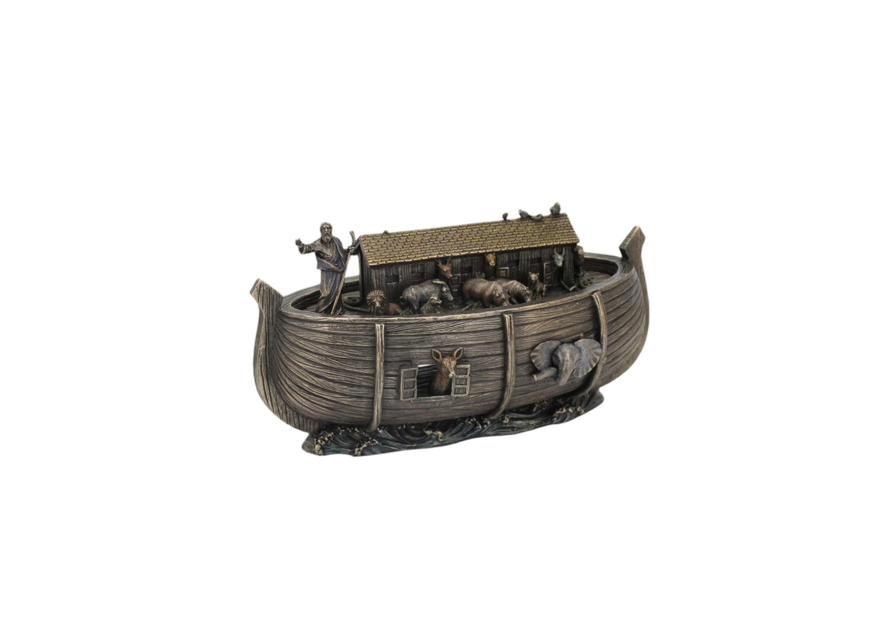 Noah's Ark Box - Decorative Box With With Noah and Animals - Religious ...