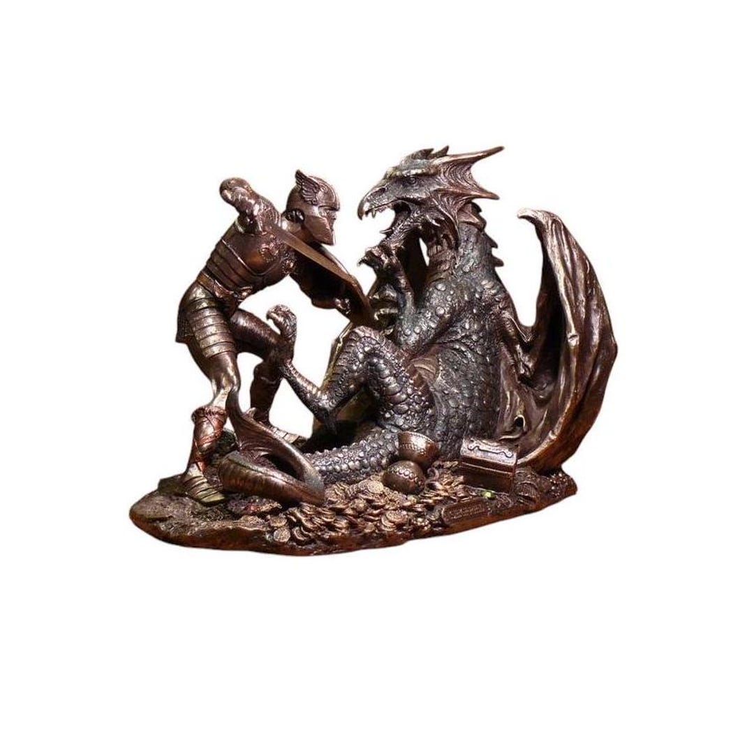 Siegfried the Dragon Slayer Sculpture - Mythical Hero Home Decor ...