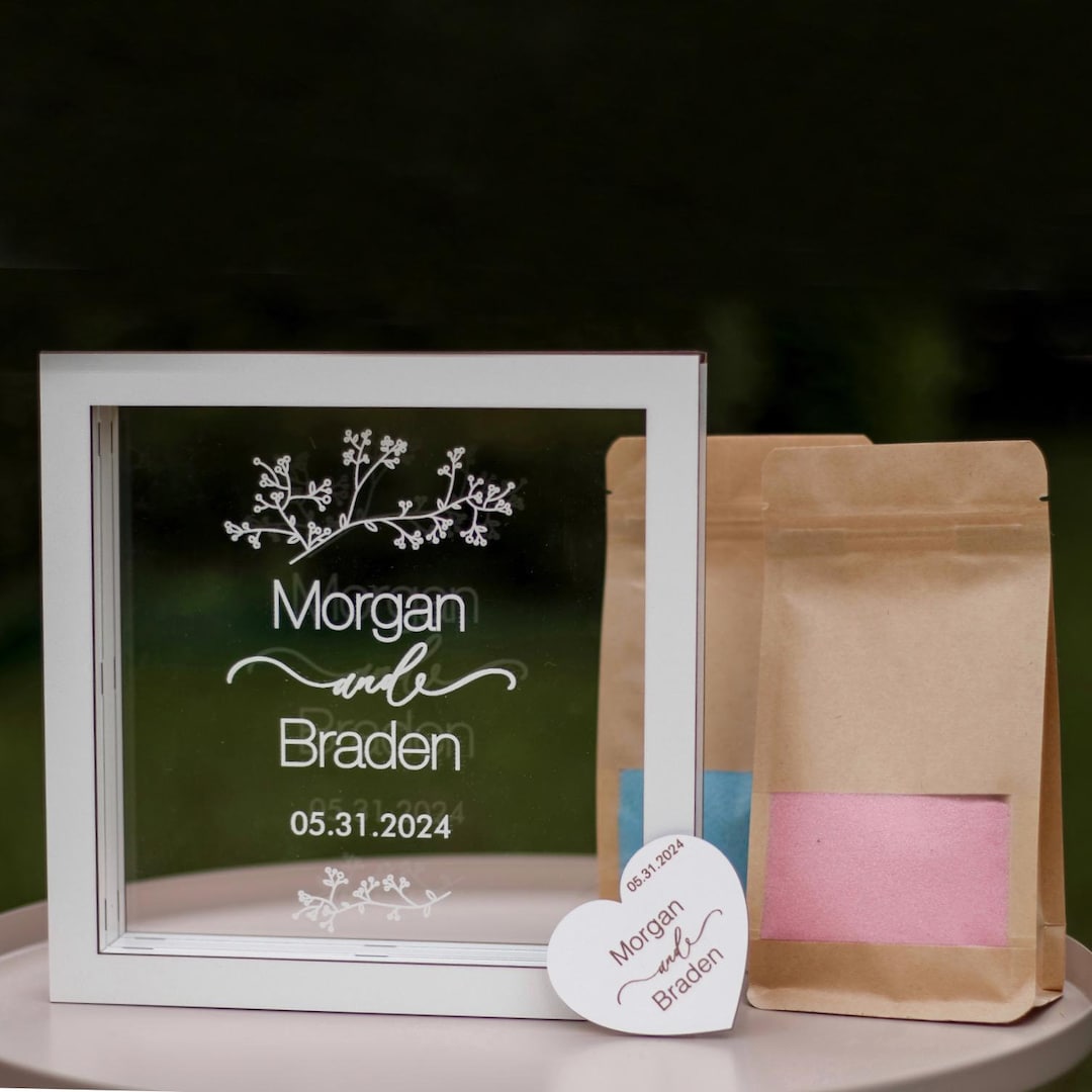 Blended Family Wedding Sand Ceremony Vase Set With Lid, Wood and ...