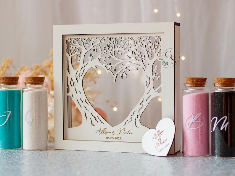 Unity Sand Ceremony Set Personalized, Beach Wedding, Blended Family ...