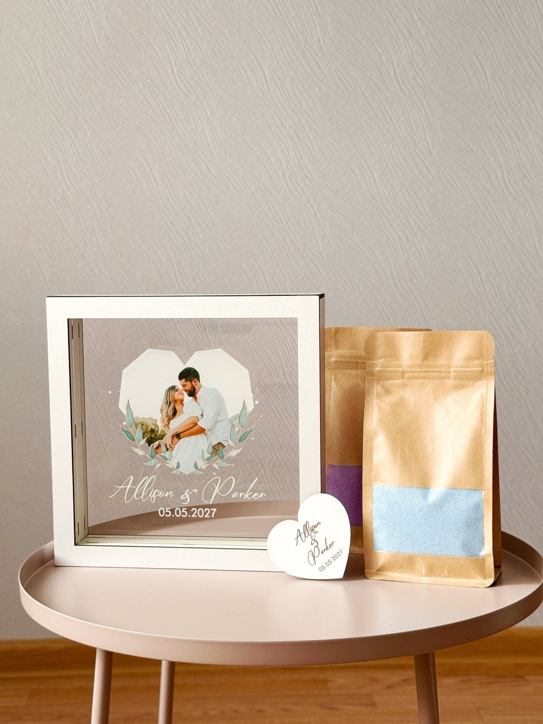 Unity Wedding Sand Ceremony Frame for Picture of Couple,wood and ...