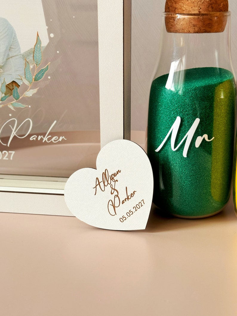 Unity Wedding Sand Ceremony Frame for Picture of Couple,wood and ...