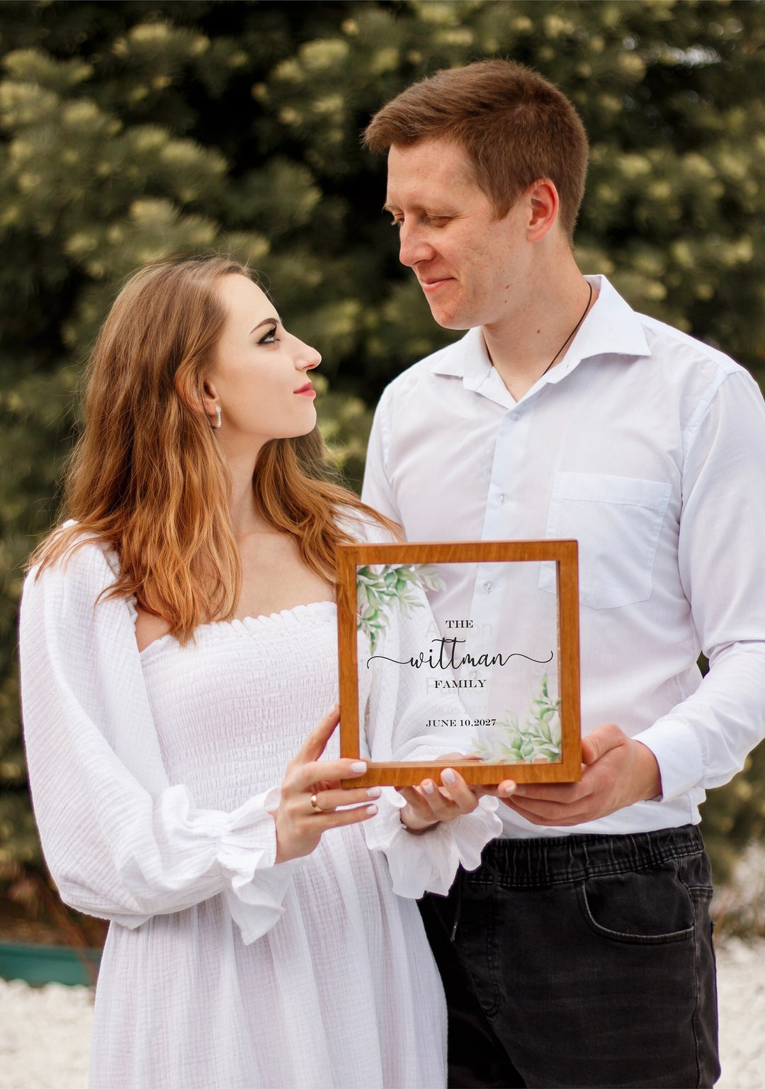 Custom Monogram Unity Sand Ceremony Set,wood and Acrylic Frame,various ...