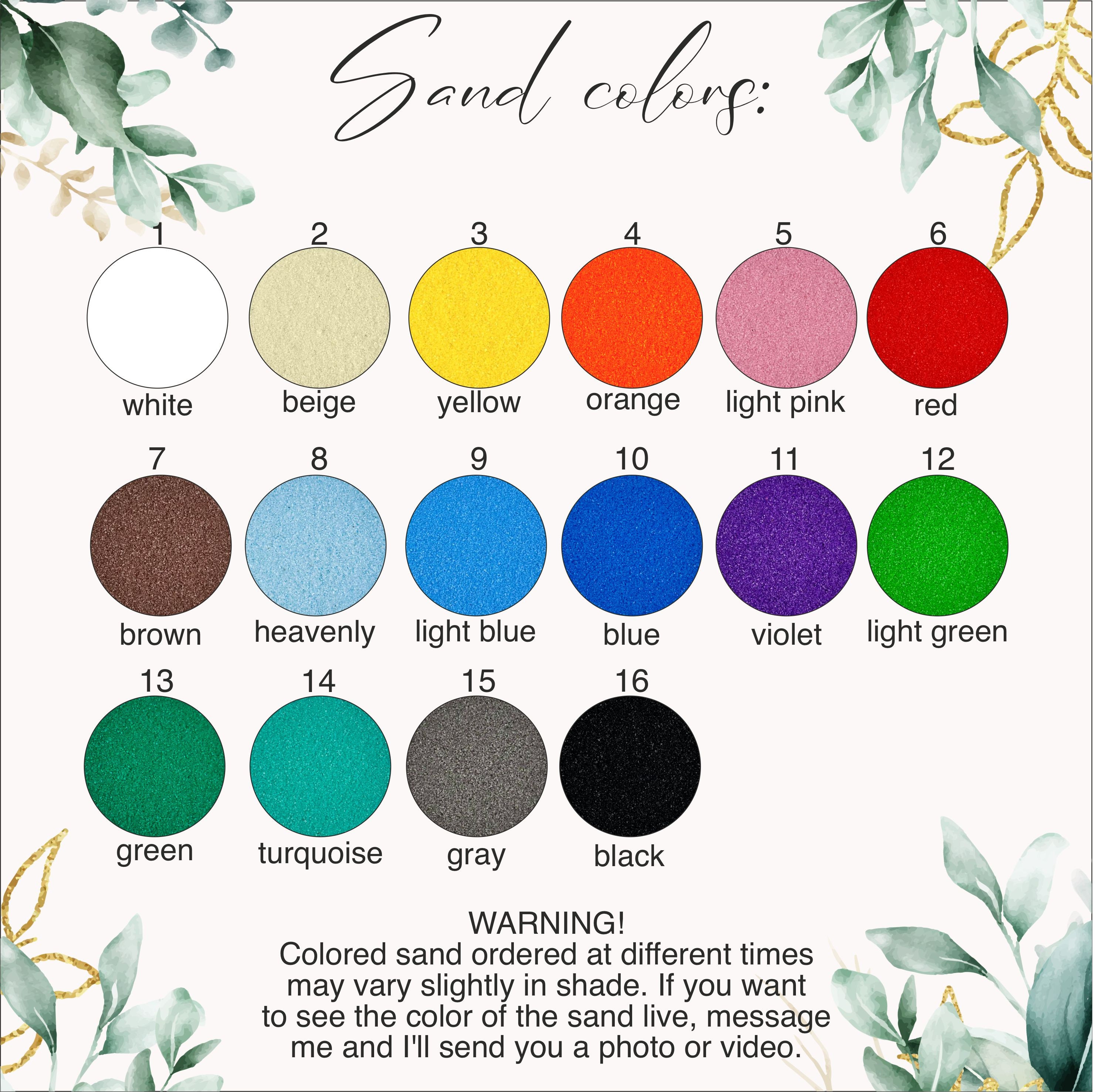 Sand Ceremony Set, Sand Set, Unity Sand Vase, Unity Sand Set for ...