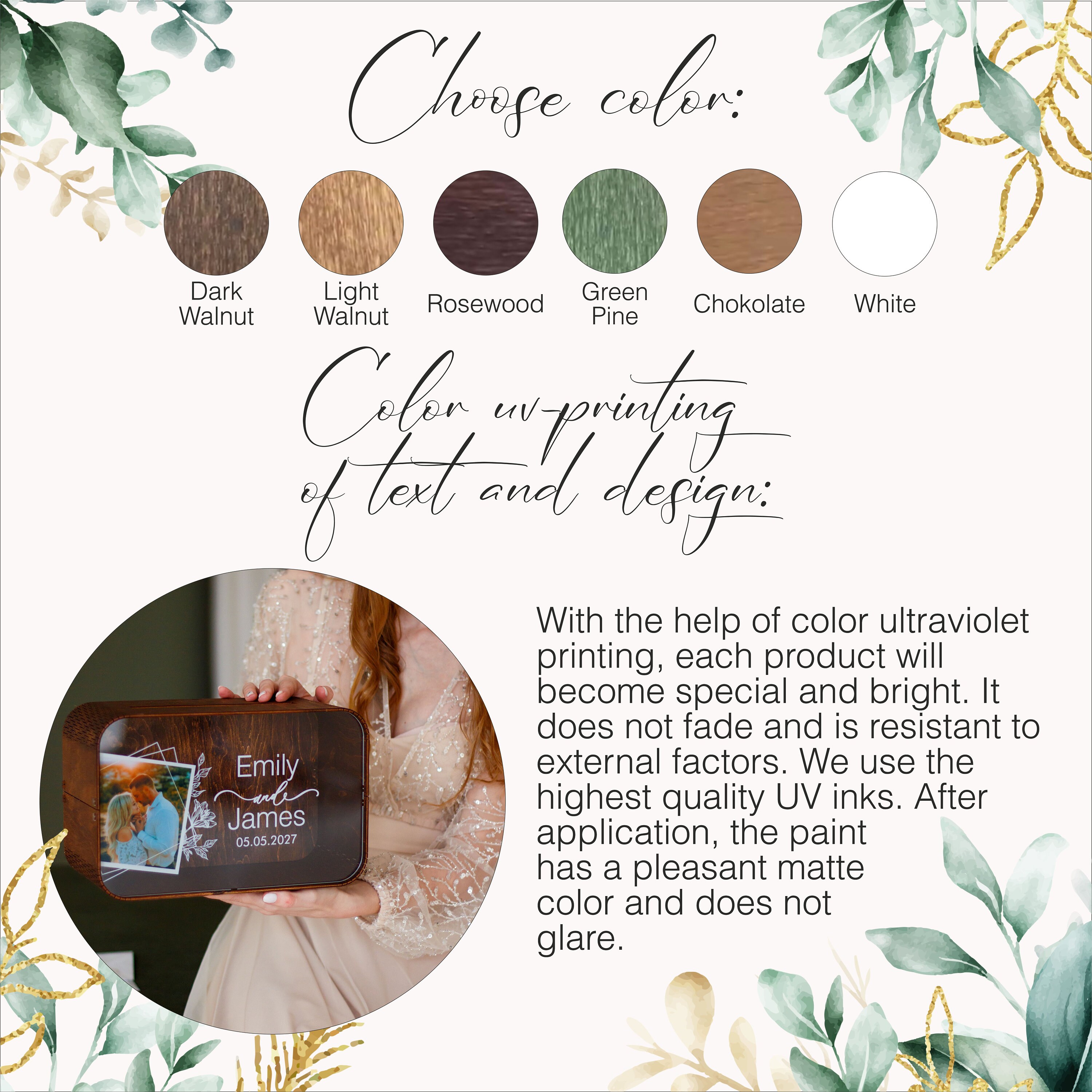 Custom Wedding Card Box With Couple's Photo,card Box for Wedding ...