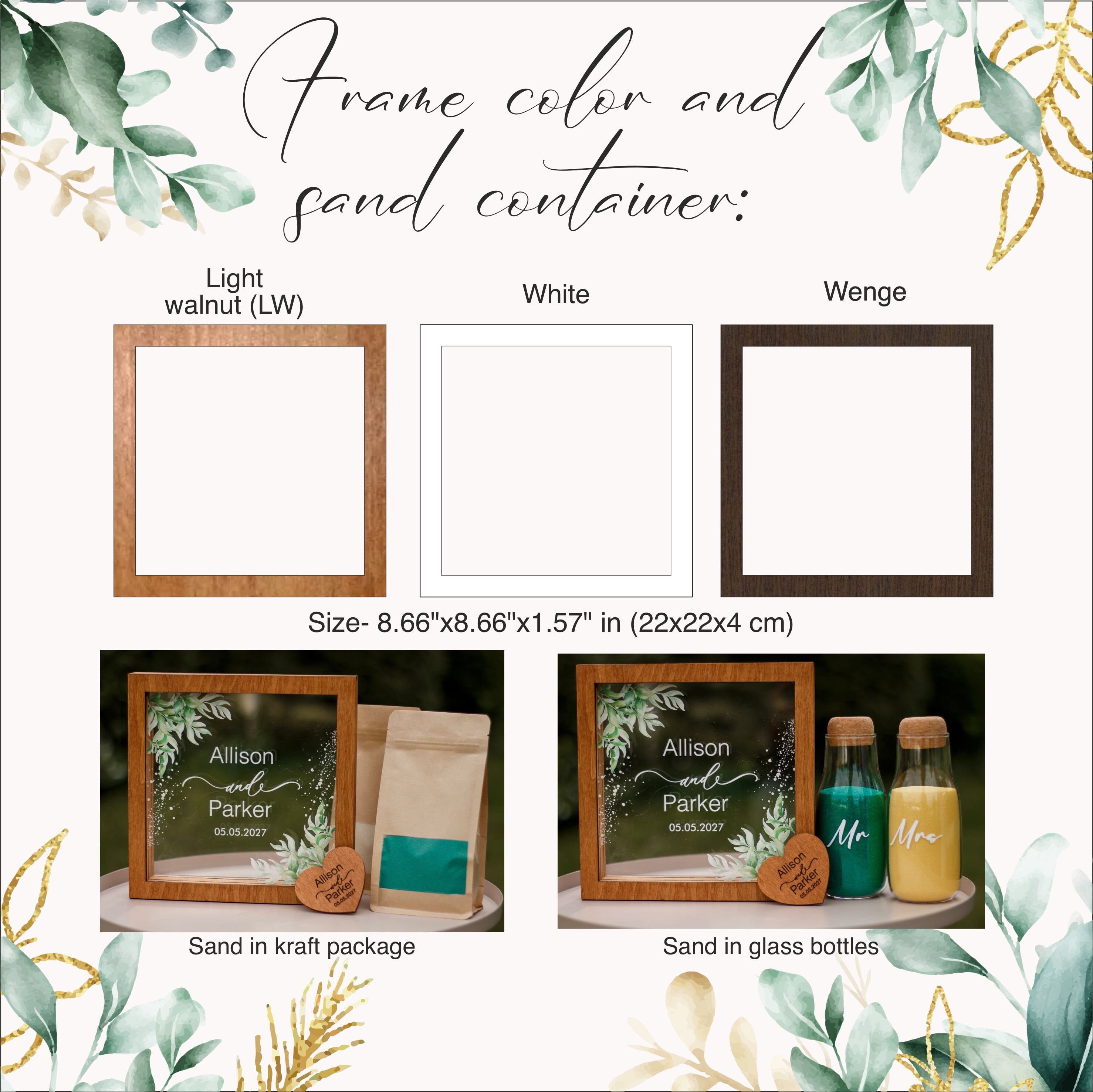 Sand Ceremony Set, Sand Set, Unity Sand Vase, Unity Sand Set for ...