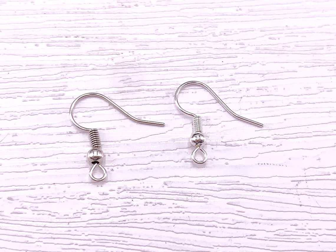 Silver Earrings Hooks for DIY Jewelry, Hooks for Earrings, Jewelry ...