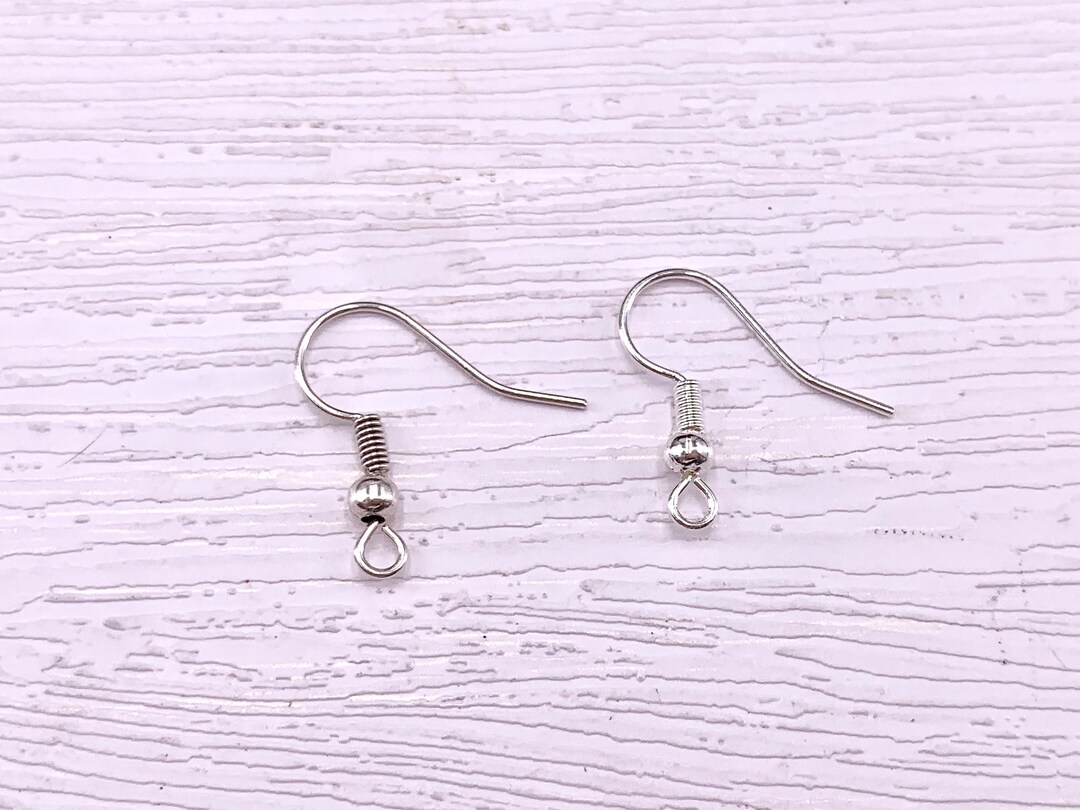 Silver Earrings Hooks for DIY Jewelry, Hooks for Earrings, Jewelry ...