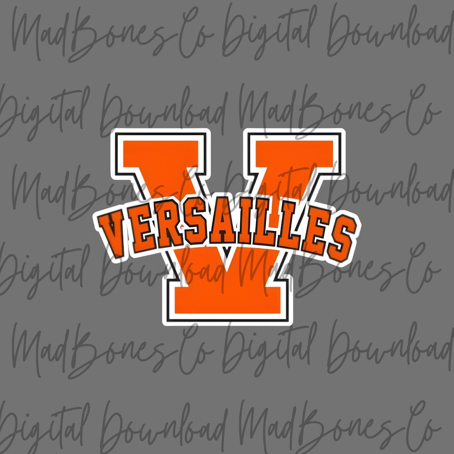 Versailles Tigers Softball PNG, Digital Download, Black and Orange ...