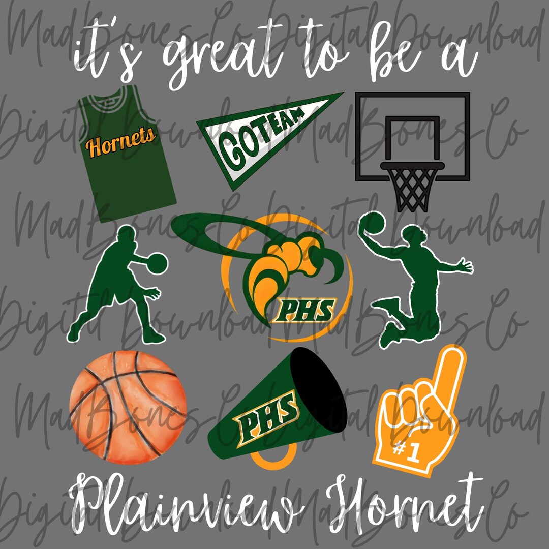 Plainview PHS Hornets Basketball PNG, Hornets Basketball Shirt Design ...