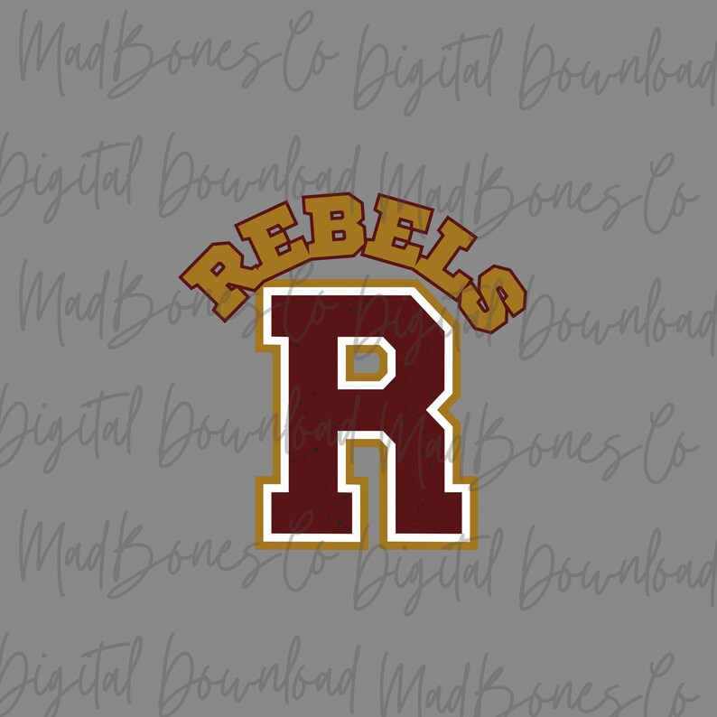 George County Rebels Coquette PNG, Maroon and Gold Rebels PNG, Front ...