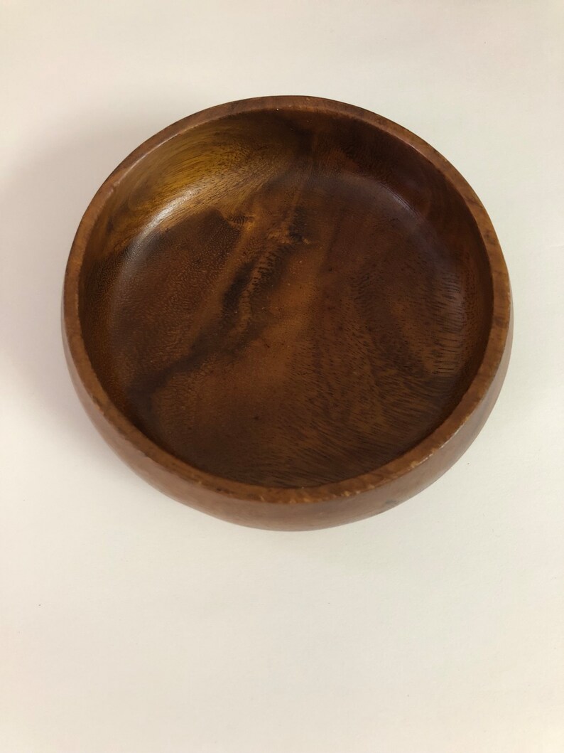 Vintage Hand-crafted Monkey Pod Wood Bowls - Etsy