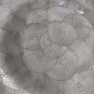 7 Vintage Capiz Shell Chargers/platters - Etsy