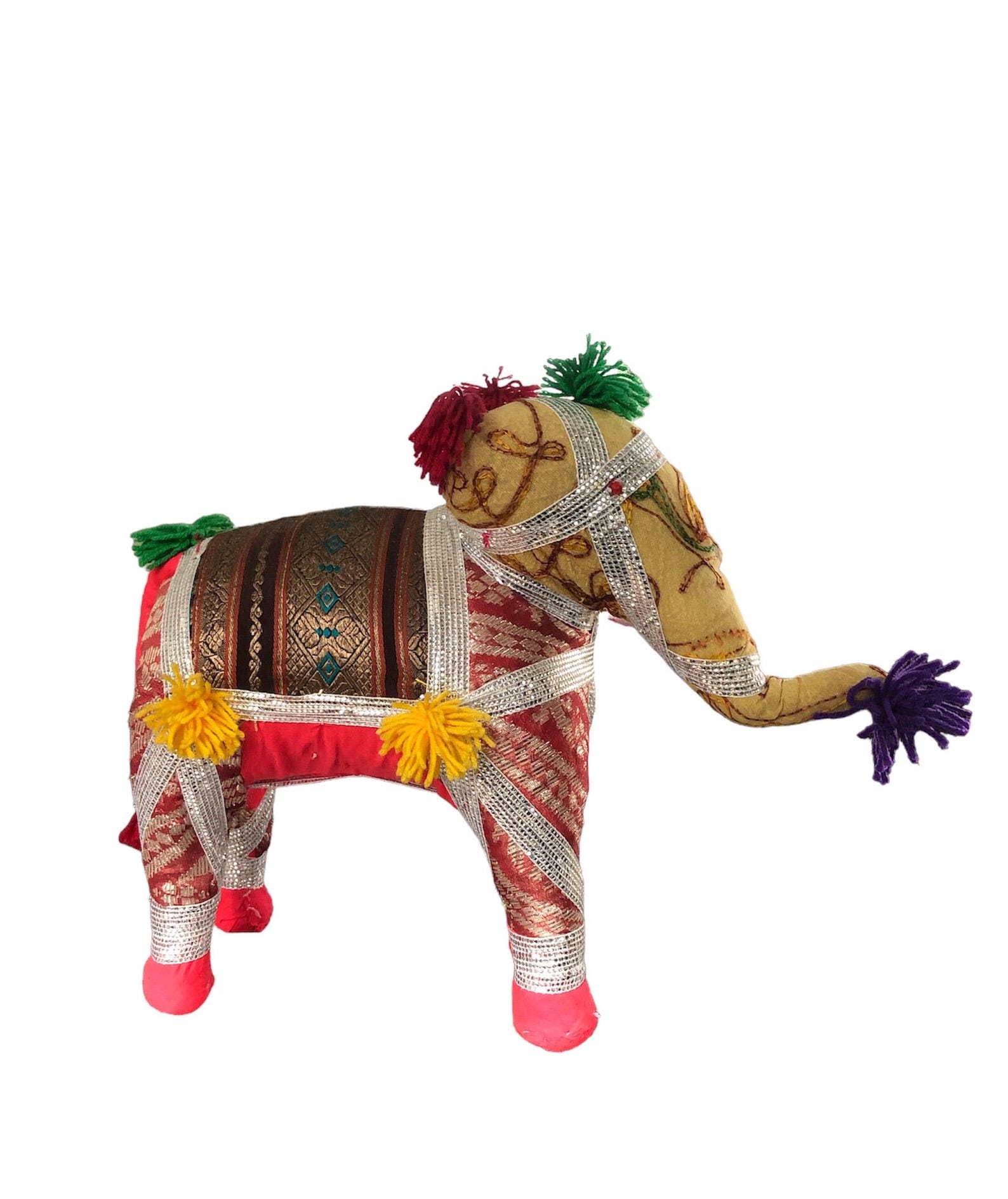 Vintage Handcrafted Rajasthani Elephant. Embroidered Patchwork. Boho ...
