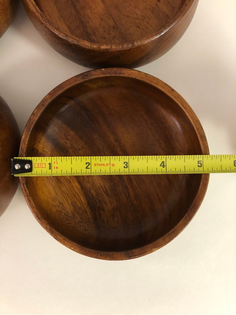 Vintage Hand-crafted Monkey Pod Wood Bowls - Etsy