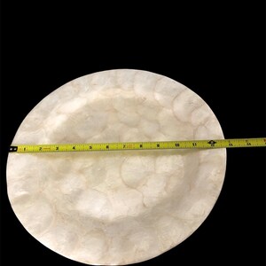 7 Vintage Capiz Shell Chargers/platters - Etsy