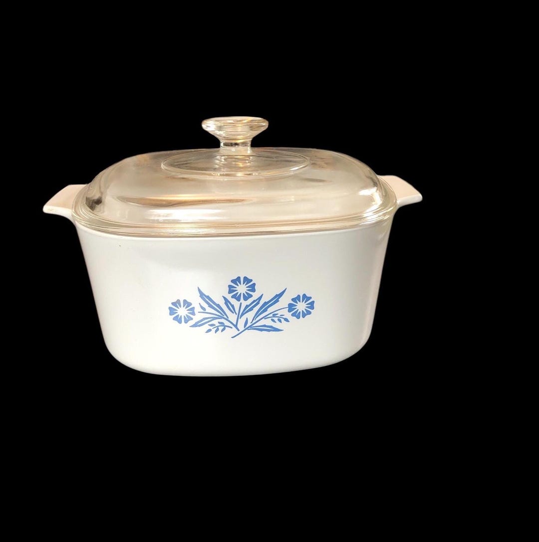Vintage Corningware 3 Quart Dish With Lid. Cornflower, Rare 2nd Generation - Etsy