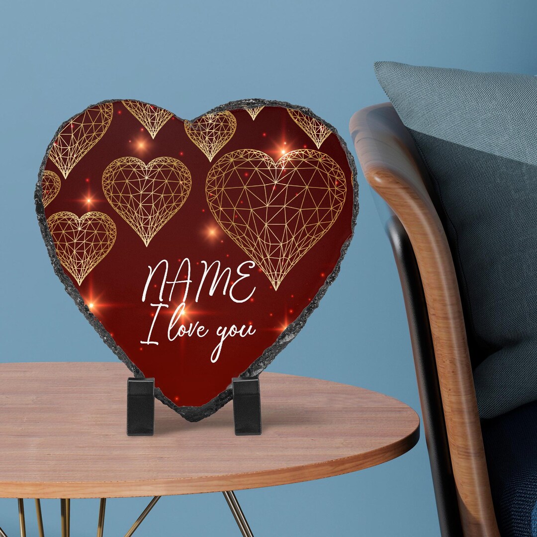 Heart Photo Slate, Natural Product, Photo Rock Slates Are the Perfect ...