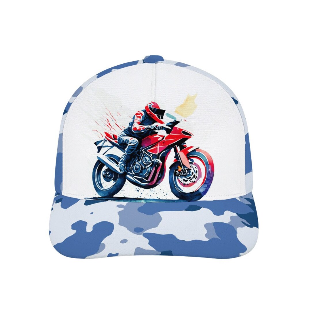 Baseball Cap All Over Print, for Motorcycle Fans - Etsy