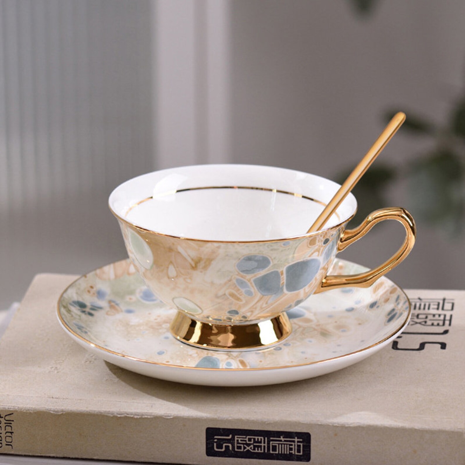 Handmade Ceramic Coffee Cups and Saucers High-end Exquisite Ceramic ...