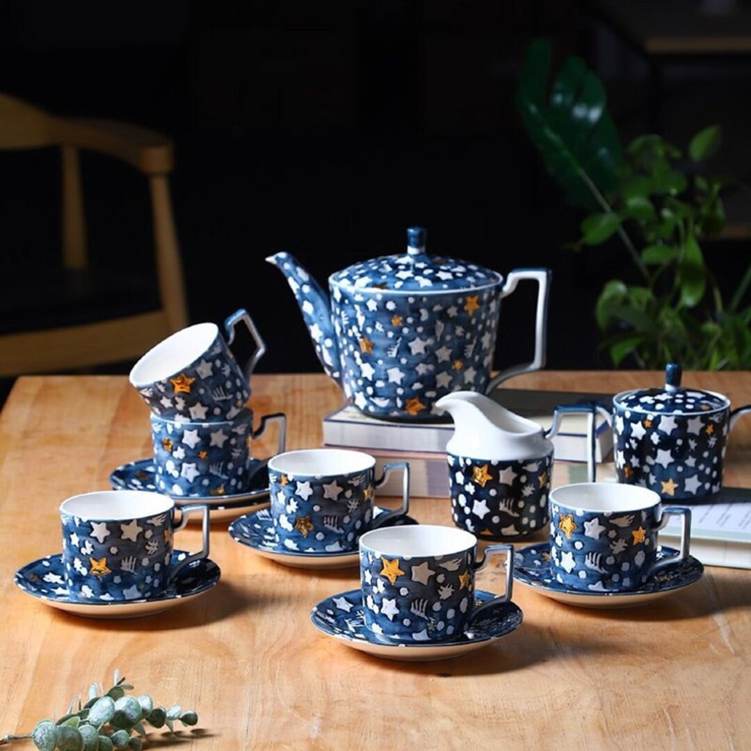 British Afternoon Tea Set Hand-painted Ceramic Coffee Set Creative ...