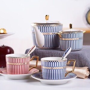 Handcrafted Ceramic Coffee Set: European Style Tea Set - Etsy