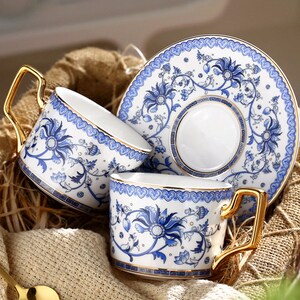 Creative Blue and White Porcelain Coffee Set | Afternoon Tea Set ...