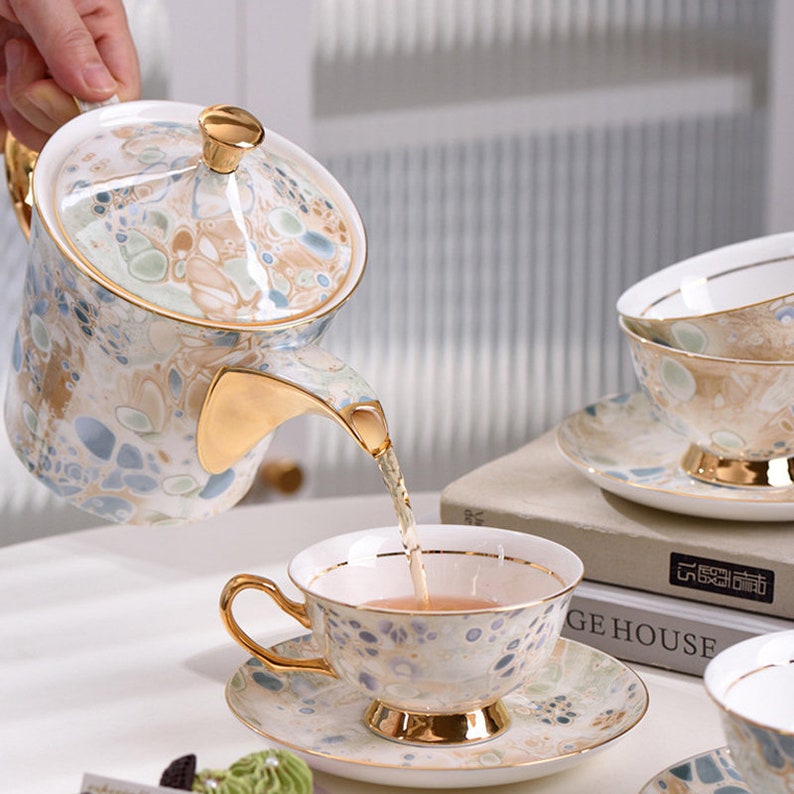 Handmade Ceramic Coffee Cups and Saucers High-end Exquisite Ceramic ...